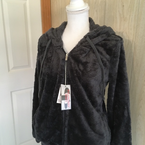 Jackets & Coats | Gray Plush Hoodie | Poshmark
